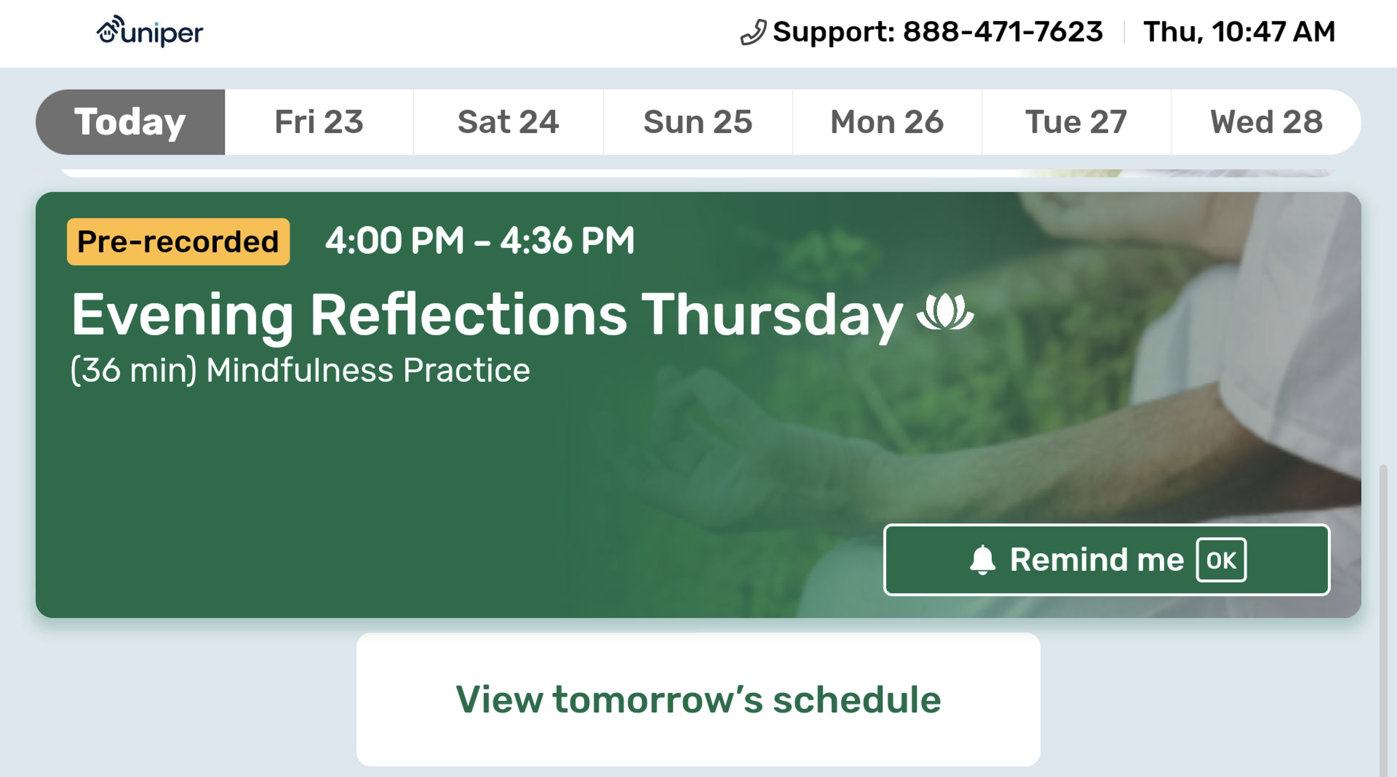 Setting Your UniTV Reminders Unipercare