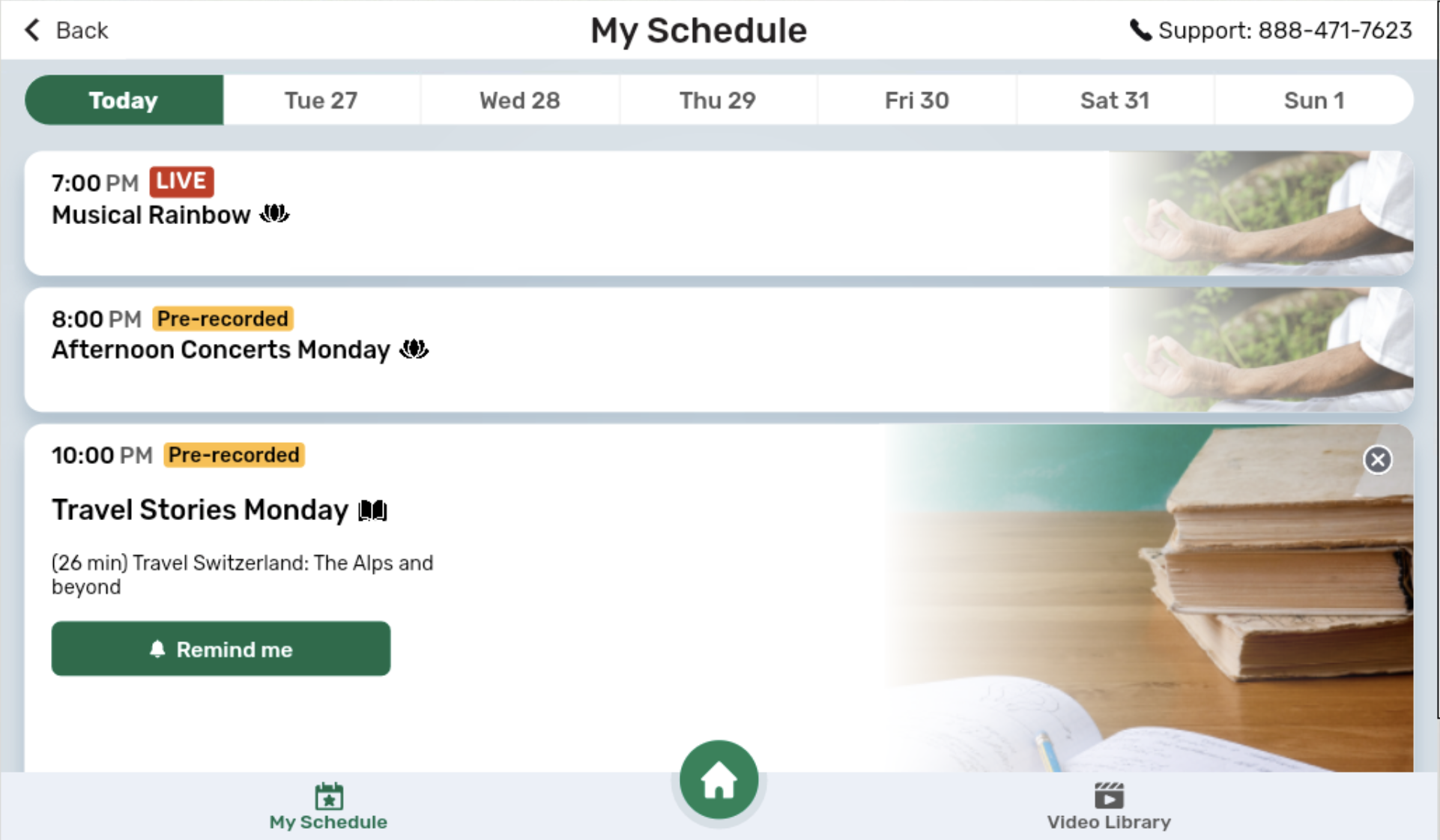 Activity Reminders for Tablet – unipercare