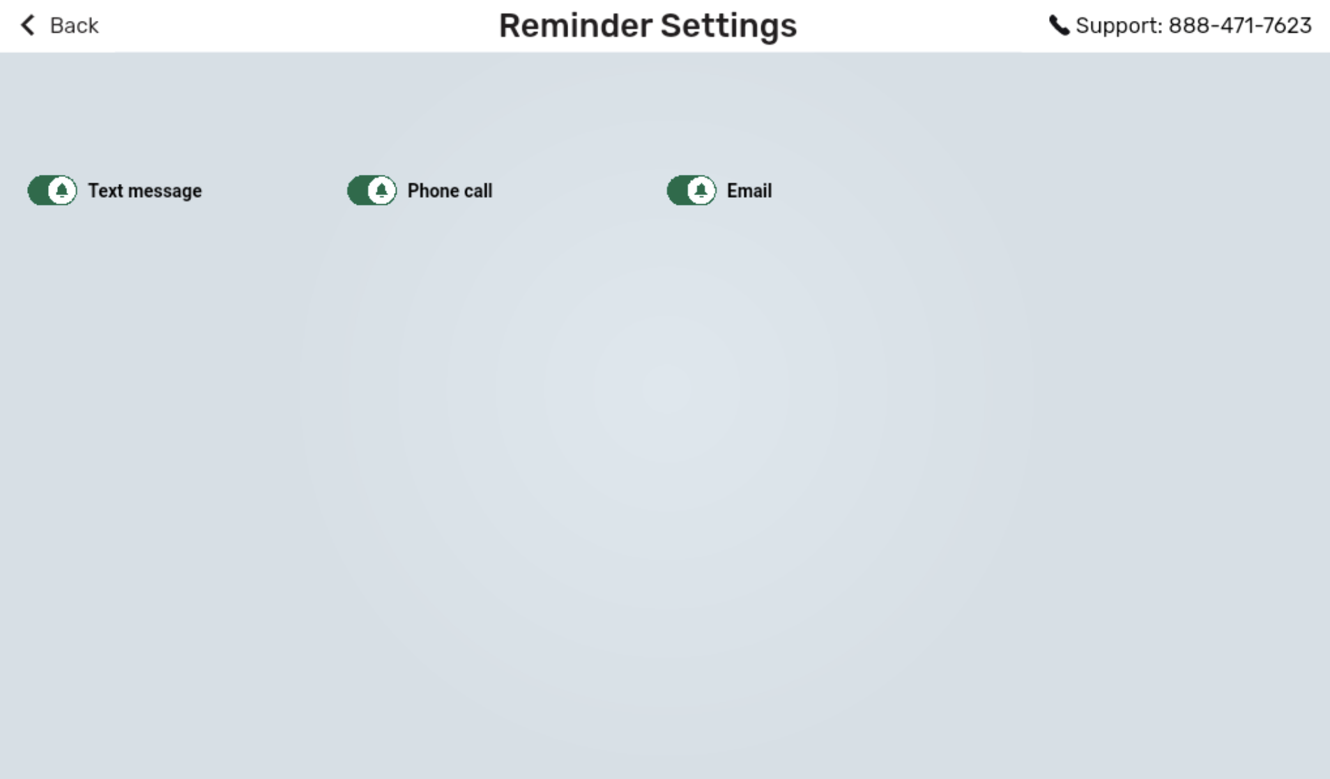 Activity Reminders for Tablet – unipercare
